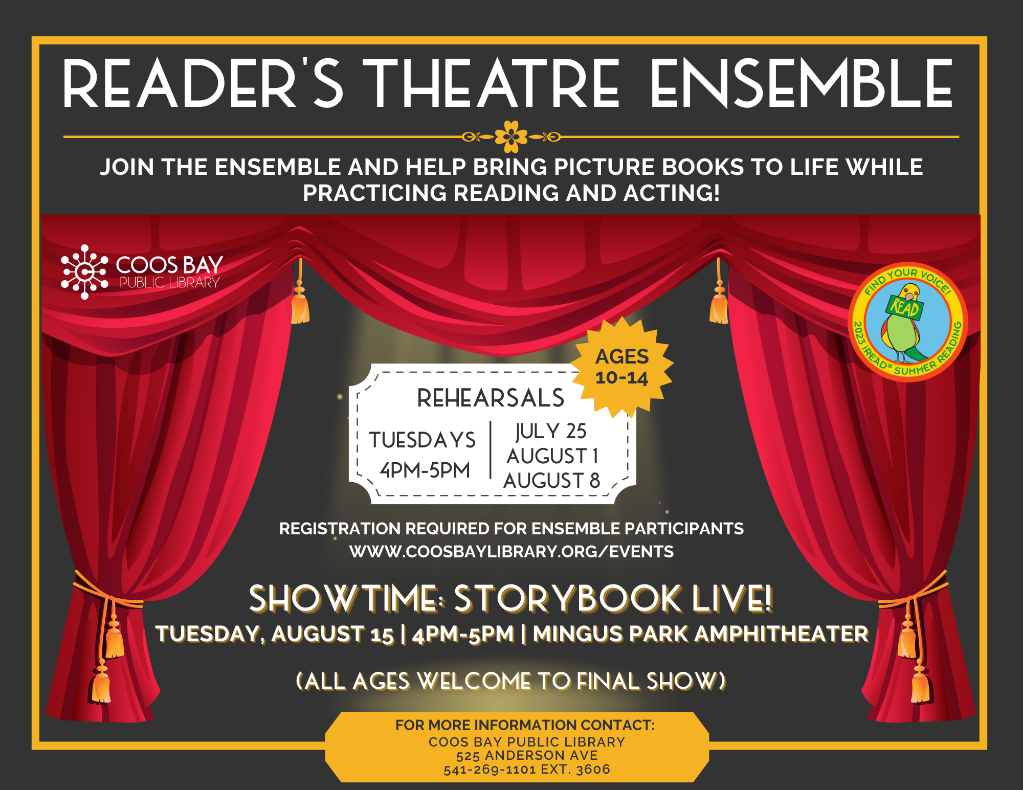 Summer Reading Program: Reader's Theatre | Coos Bay Public Library